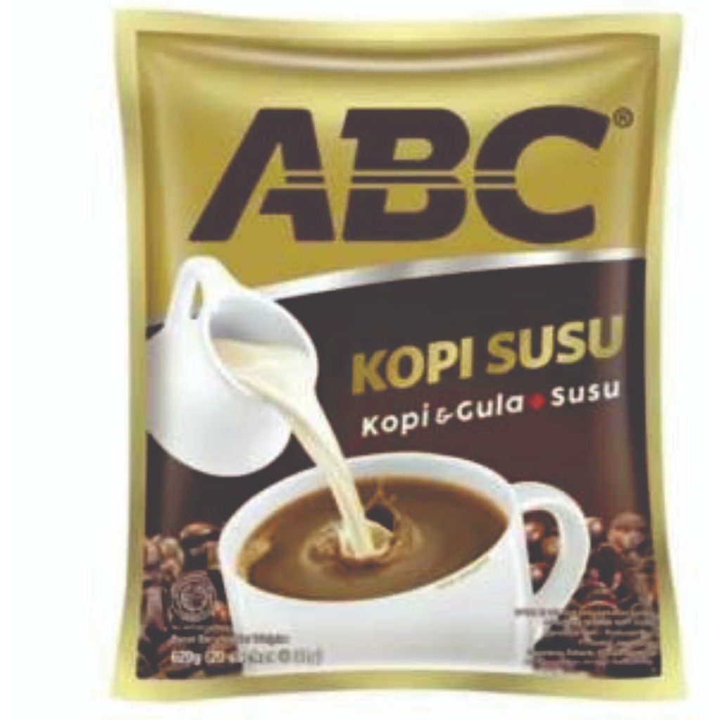 Jual ABC Kopi Susu Instant Kopi Gula Susu [31 gr/ 10 sachet] 1 renceng ...