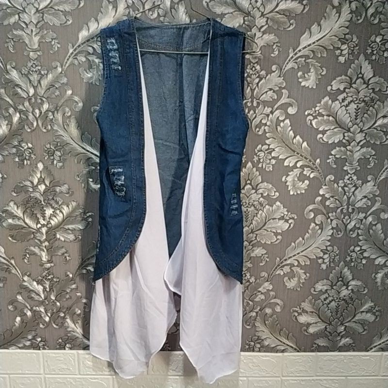 Jual outer jeans blazer preloved(belum pernah pakai) | Shopee Indonesia