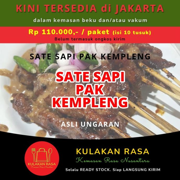 Jual SATE PAK KEMPLENG Sate Sapi khas Ungaran | Shopee Indonesia