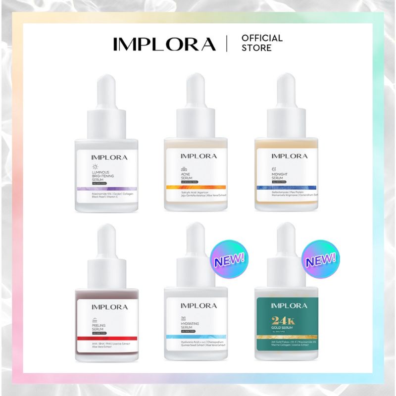 Jual IMPLORA Serum Wajah (10 Varian) | Shopee Indonesia