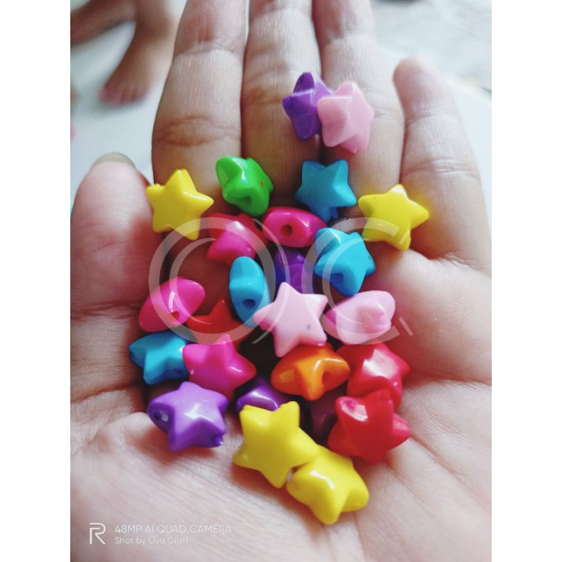 Jual manik Bintang 1cm isi 45pcs | Shopee Indonesia