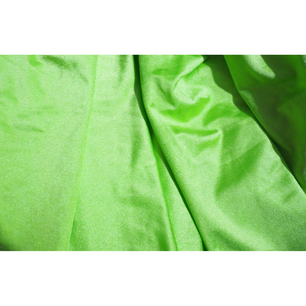 Jual Kain Spandex Lycra Licin Kilat Warna Hijau Muda Terang Melar 4 ...