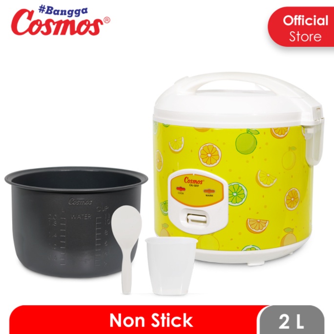Jual Rice Cooker Magic Com Cosmos Anti Lengket Kapasitas 2 Liter CRJ ...