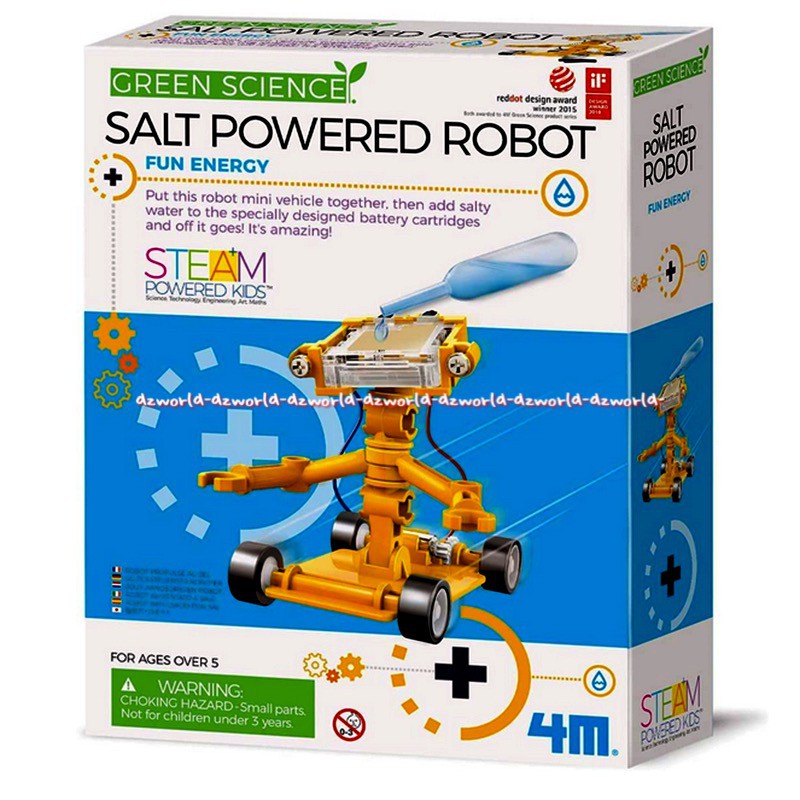 Jual Green Science Salt Powered Robot Kit Robot DIY Membuat Robot ...