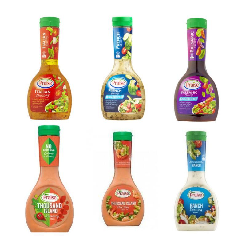 Jual Praise Italian/French/Balsamic/Thousand Island/Ranch Salad ...