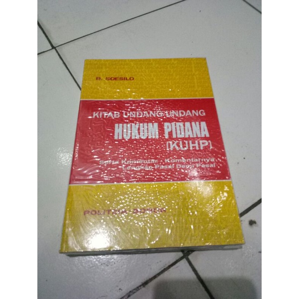 Jual KUHP Kitab undang undang hukum Pidana - Soesilo | Shopee Indonesia