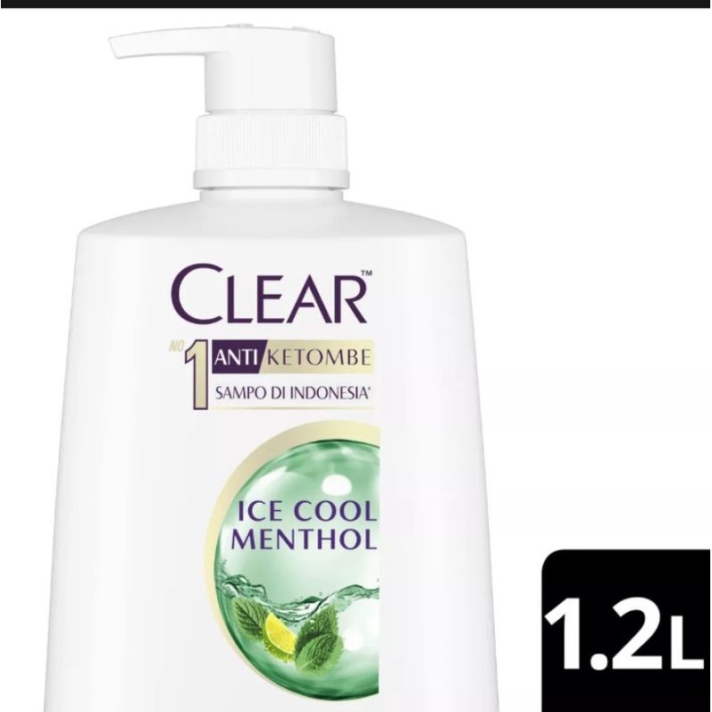 Jual shampo clear menthol 1,2L | Shopee Indonesia