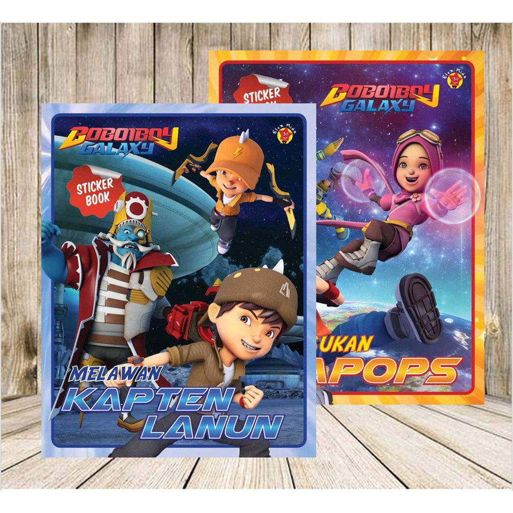 Jual Aktivitas Buku Stiker Sticker book Boboiboy galaxy anak cowok Wipe ...