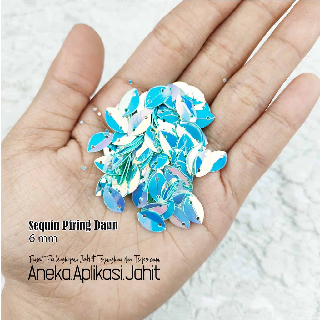 Jual 5 GRAM SEQUIN PIRING DAUN 6 MM / PAYET PIRING DAUN 6 MM | Shopee ...