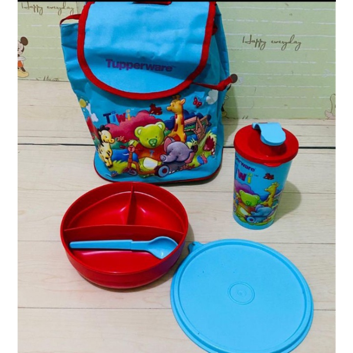 Jual Tiwi and friends (set bekal anak tupperware) | Shopee Indonesia