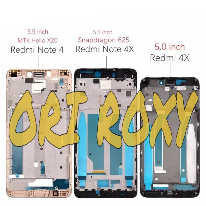 Jual Frame Tatakan Lcd Tulang Tengah Xiaomi Redmi 4x Note 4 4x 4 x Original | Shopee Indonesia