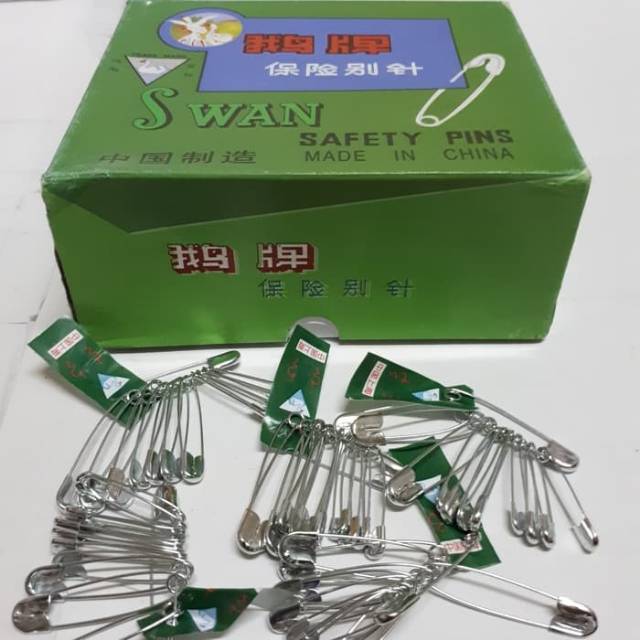 Jual Safety pins/Peniti swan isi 72 set 1 set isi 12 pcs peniti | Shopee Indonesia