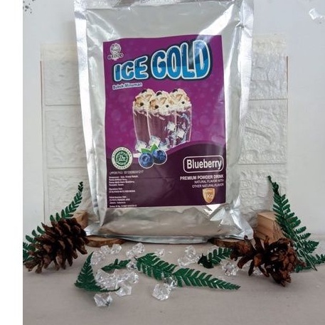 Jual Powder Drink Premium Ice Gold Mix Rasa Blueberry 1 Kg | Shopee ...