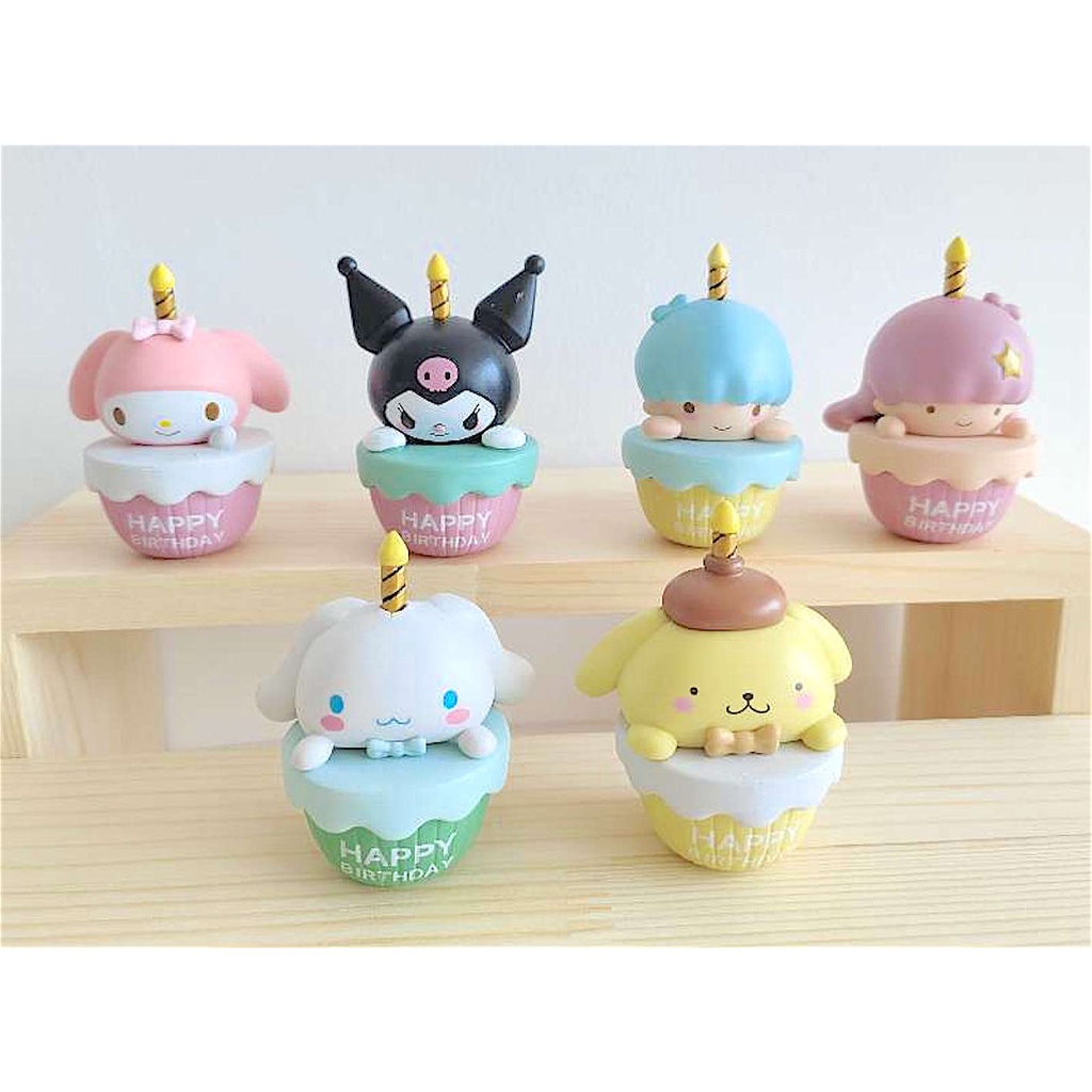 Jual Topper Cake JUAL SATUAN / SET Figure Sanrio Cupcake | Shopee Indonesia