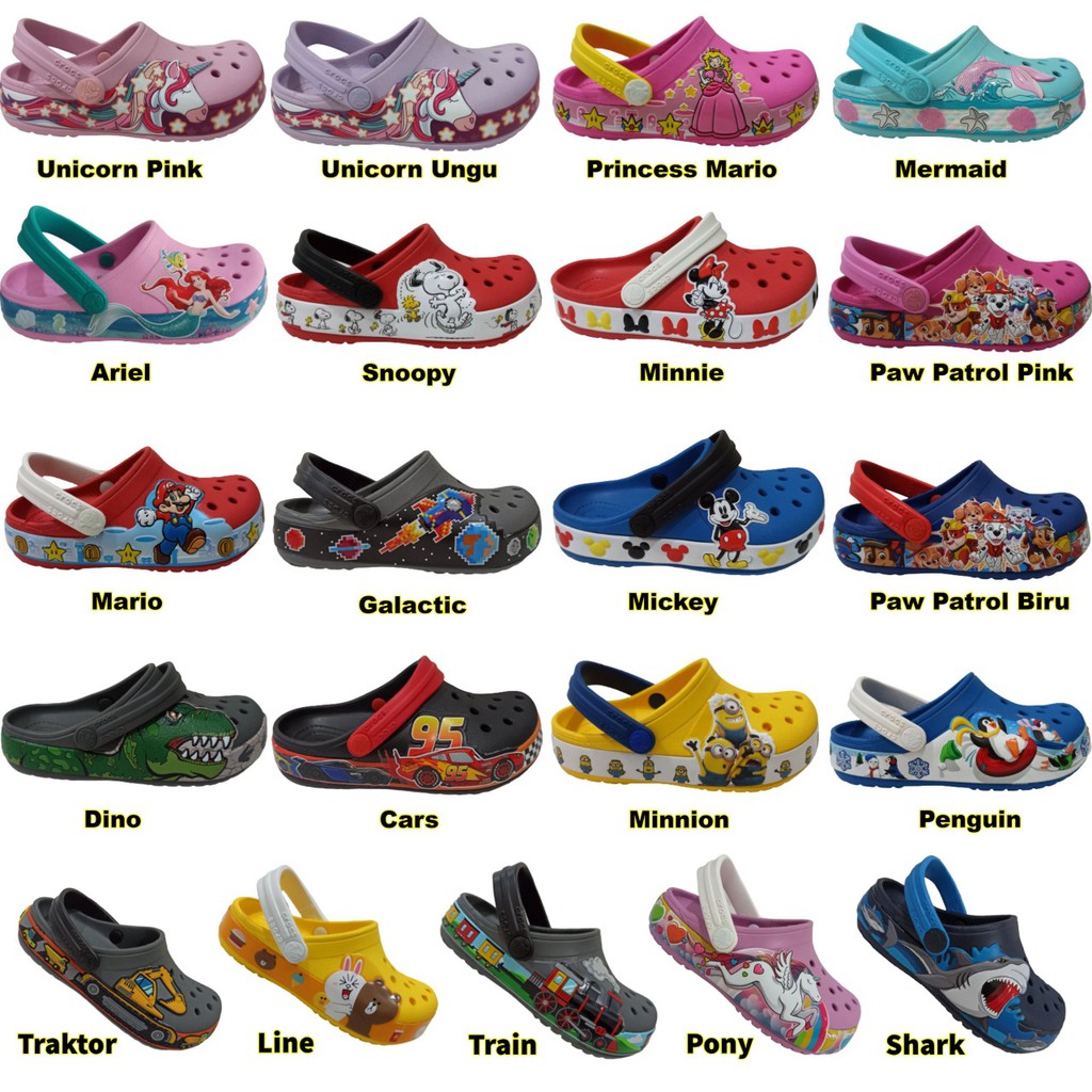 Jual Crocs ANAK FUN LAB / Crocs Karakter / Crocs Anak / Sandal Anak ...