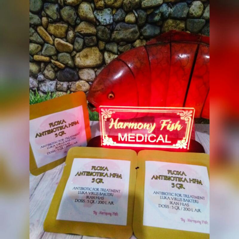 Jual FLOXA ANTIBIOTIKA HFM 5GR OBAT ANTIBIOTIK LUKA VIRUS BAKTERI IKAN ...