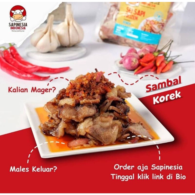 Jual SEI SAPI NESIA ( SEI SAPI FROZEN ) DAGING SAPI ASAP | Shopee Indonesia