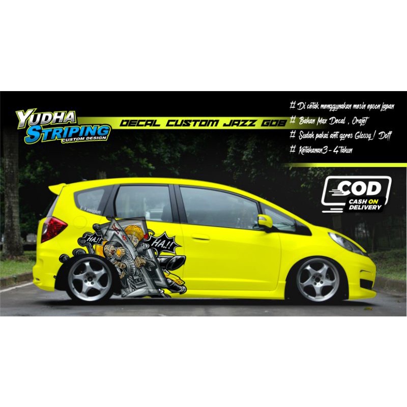 Jual STICKER VARIASI HONDA JAZZ , BRIO , MOBILIO DLL | Shopee Indonesia