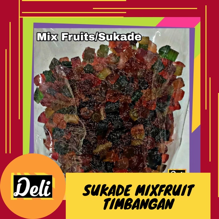 Jual Sukade Mix Fruit Buah Kering Timbangan Repack (100gr, 250gr ...