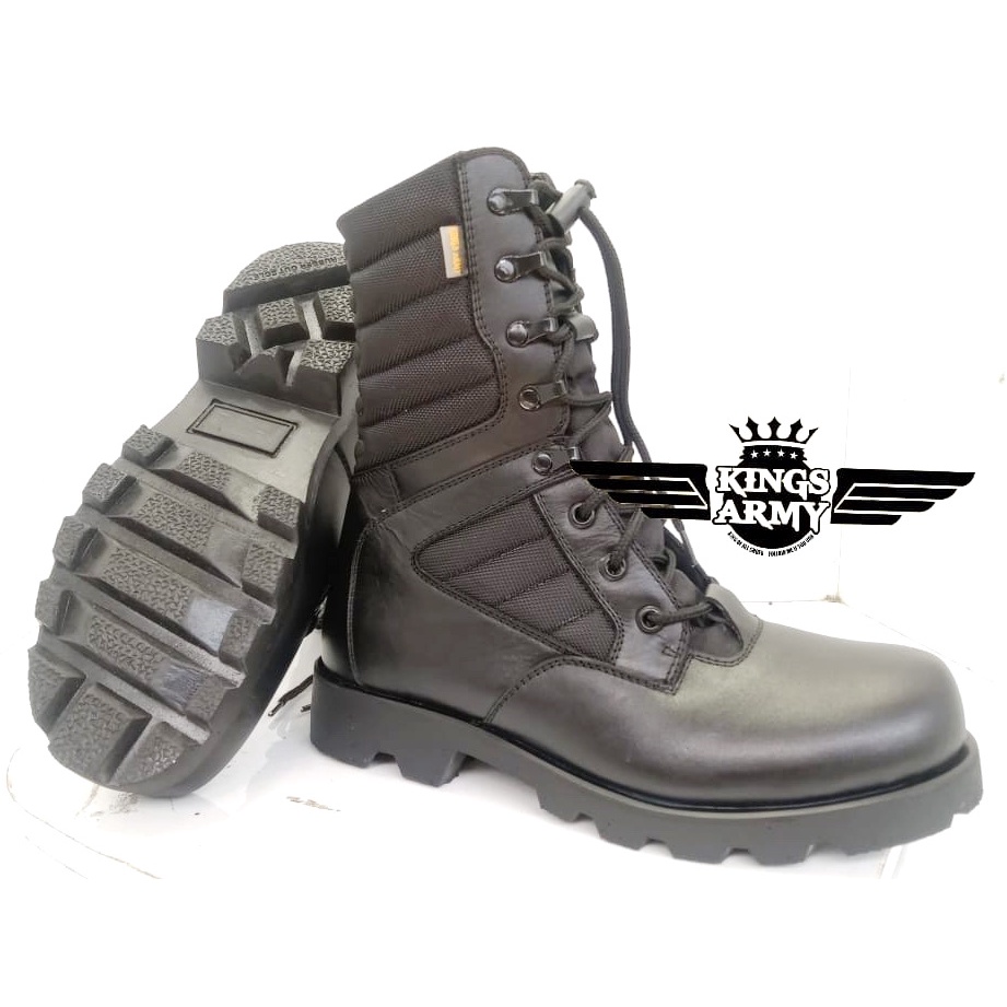 Jual Sepatu PDL Kulit Asli Sapi Merk Kings Army Type KA-028 R | Shopee ...