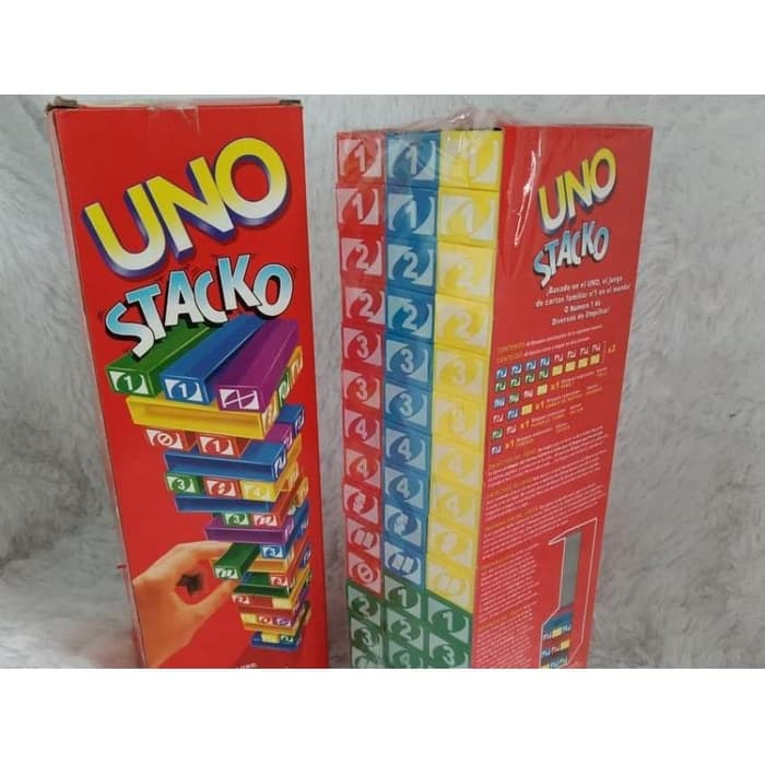 Jual Uno Stacko / Mainan Balok Susun Tower Stacko / Board Games Uno ...