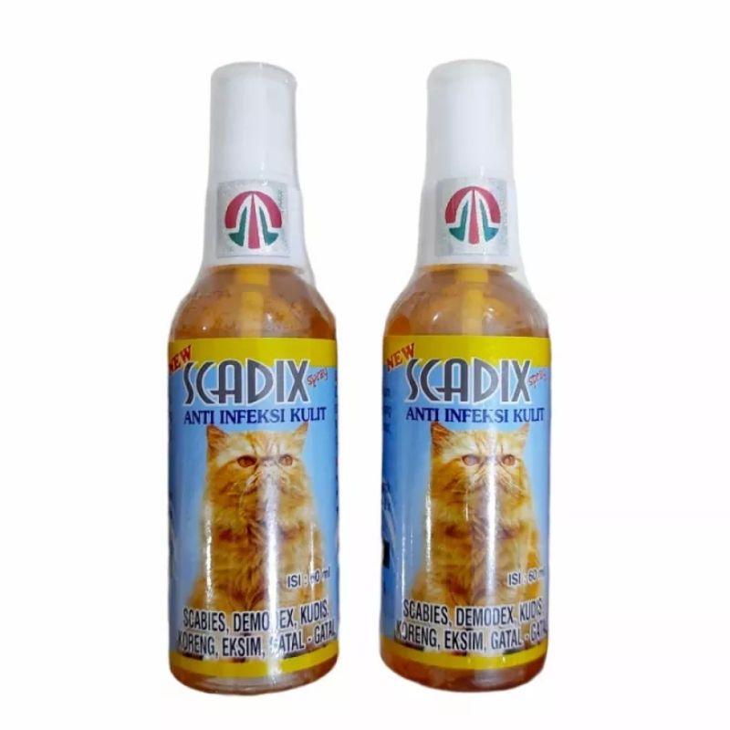 Jual Scadix Cat Spray 60 ML- Obat jamur kucing Anti Infeksi Kulit ...