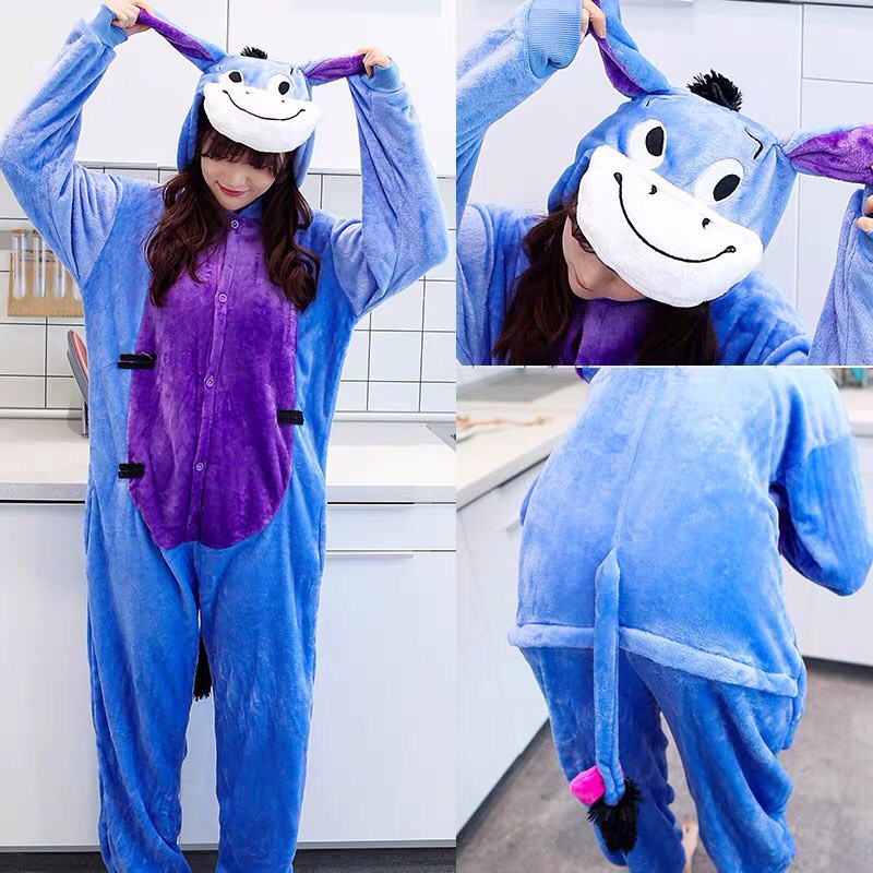 Jual BAJU ONESIE EEYORE WINNIE THE POOH KELEDAI KOSTUM COSPLAY PIYAMA ...