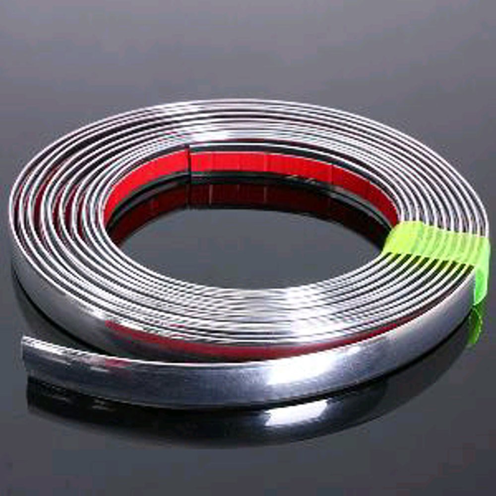 Jual List Moulding Chrome Bumper 12 mm panjang 4,5 cm | Shopee Indonesia
