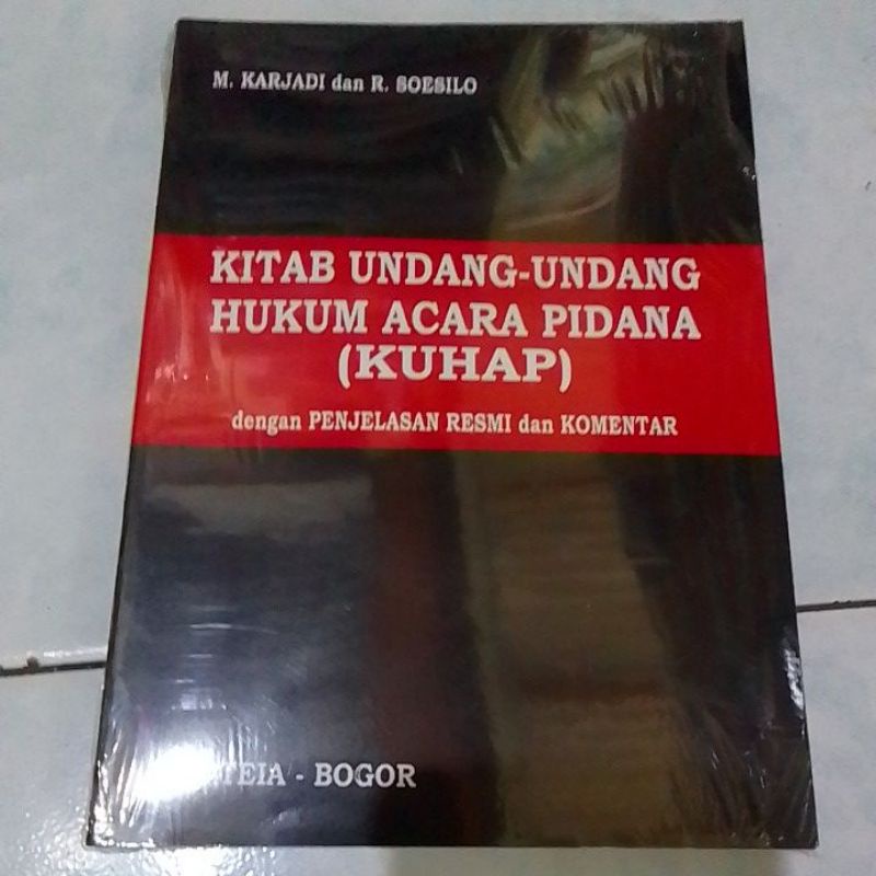 Jual BUKU KUHAP DAN KUHP PIDANA,R. SOESILO ORIGINAL | Shopee Indonesia