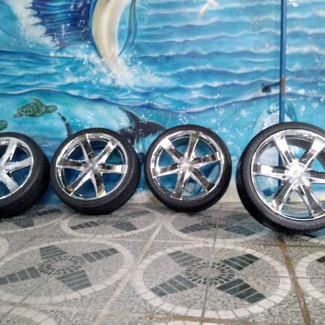 Jual Velg R22 MZ Speed JonuVogue chrome double pcd 5x114 5x120 | Shopee ...