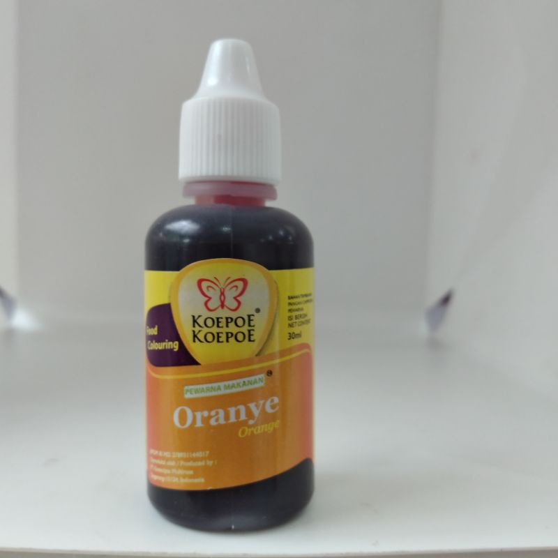 Jual pewarna makanan orange 30 ml ( koepoe- koepoe) | Shopee Indonesia
