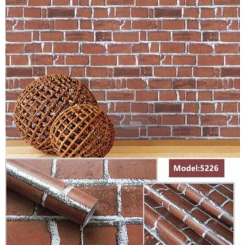 Jual wallpaper dinding bata 5226 (45cm x 9m) | Shopee Indonesia