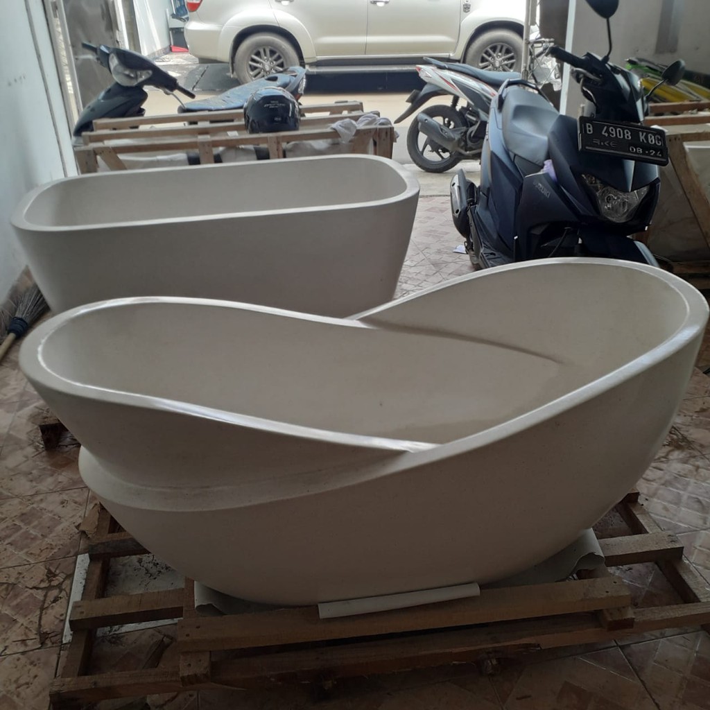 Jual Bathtub Twin bahan Marmer teraso bintik buatan Bali | Shopee Indonesia