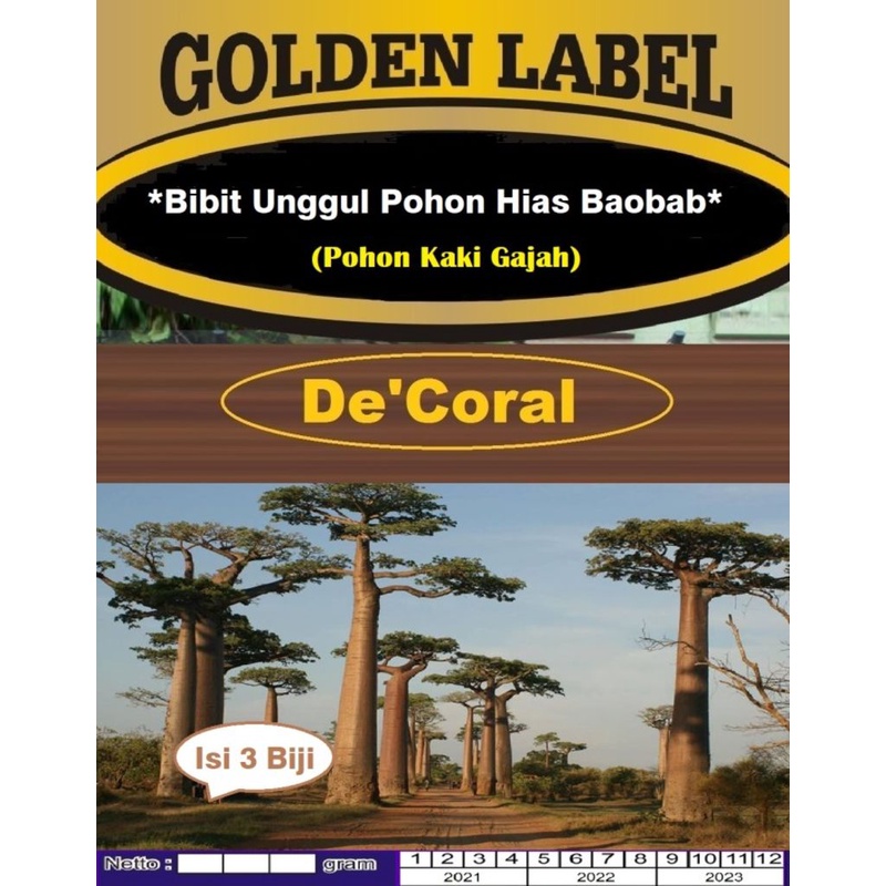 Jual Bibit Unggul Pohon Hias Baobab|Benih Pohon Kaki Gajah |Tanaman ...