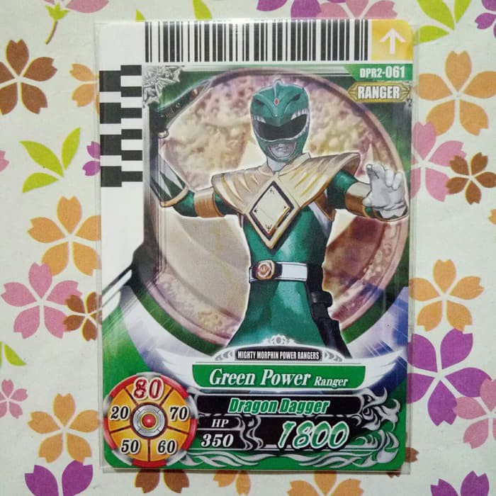 Jual power ranger card battle normal ranger green power v2 | Shopee ...