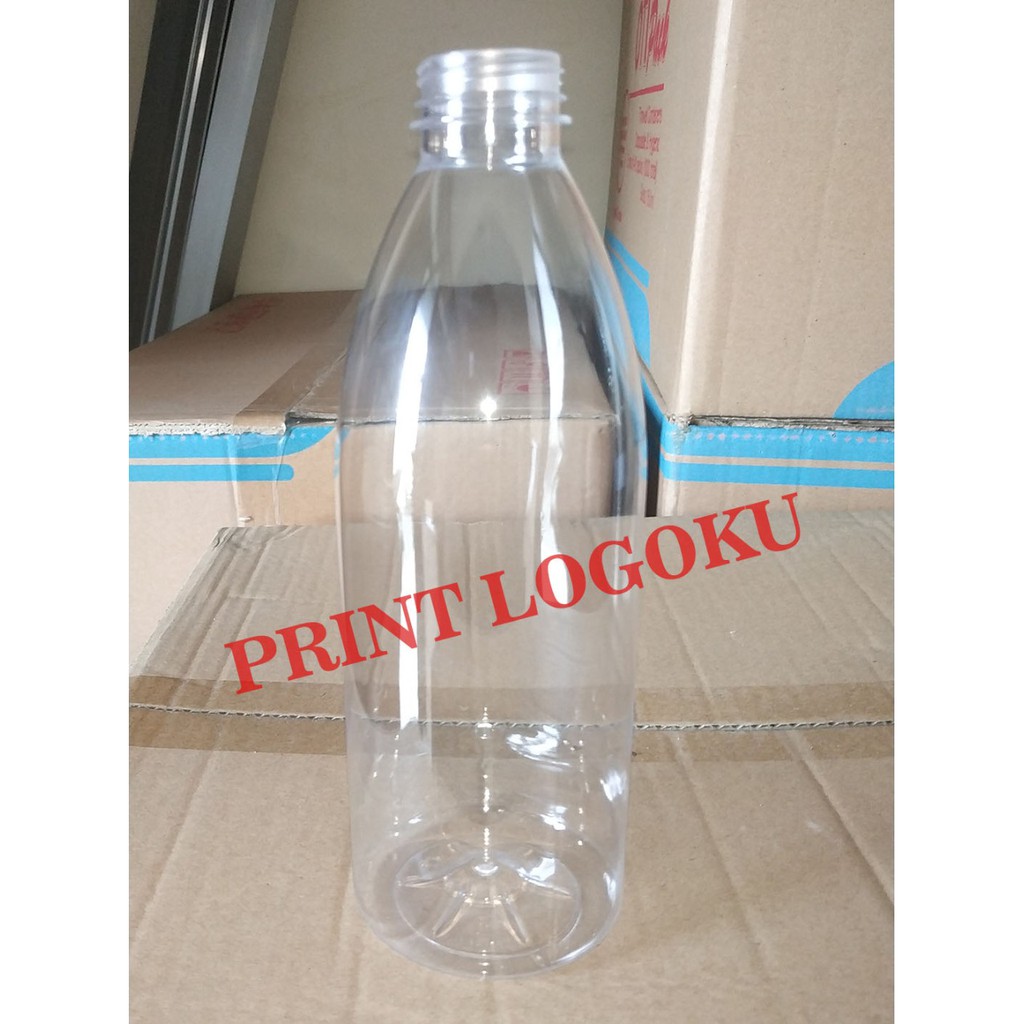 Jual Botol Cantik 600 ML / Botol Plastik 600 ML + TUTUP HITAM / PUTIH ...