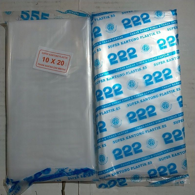 Jual plastik PE uk 20x35-17x35-15x30-12x25-10x20 kantong plastik es | Shopee Indonesia