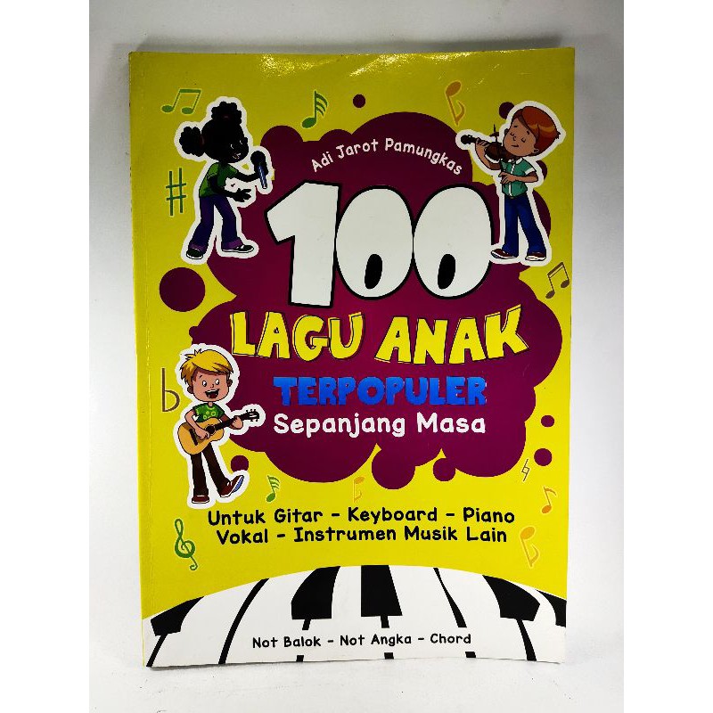 Jual 100 lagu anak terpopuler sepanjang masa untuk Gitar - keyboard ...