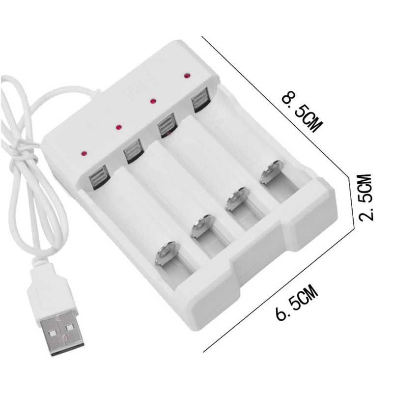 Jual Charger Baterai USB Plug 4 slot for AA/AAA | Shopee Indonesia