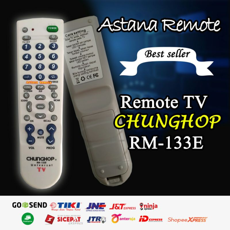 Jual REMOTE YV TABUNG CHUNGHOP RM-133E MULTI UNIVERSAL | Shopee Indonesia