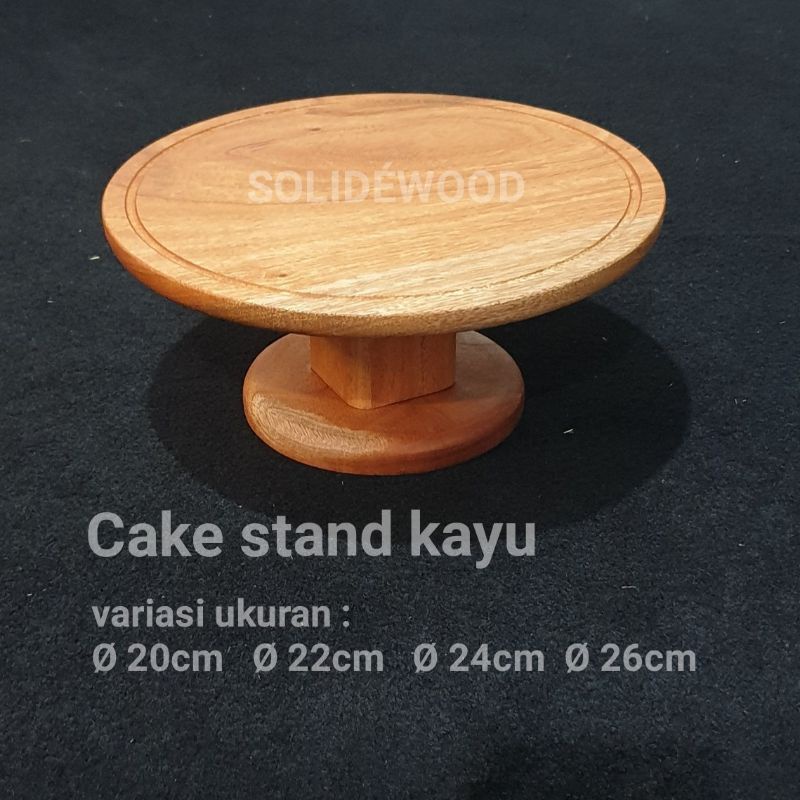 Jual RIN Cake stand kayu alas tatakan cake / kue | Shopee Indonesia