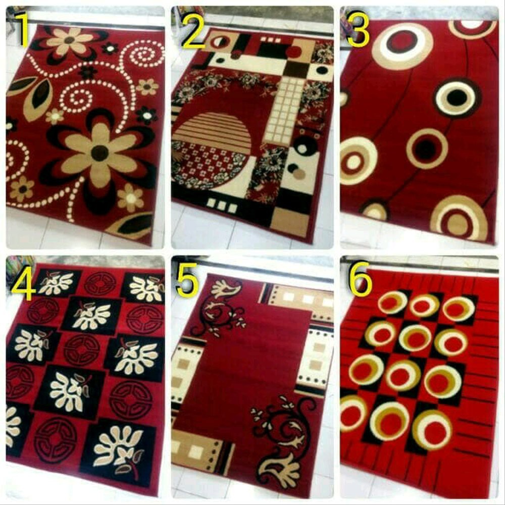 Jual Tikar Karpet Permadani Lantai Bulu Tebal Besar 160 x 210 Dekorasi ...