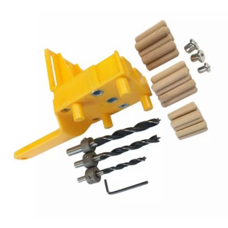 Jual Dowel Jig Set penyambung pelubang Kayu Doweling Puncher | Shopee ...