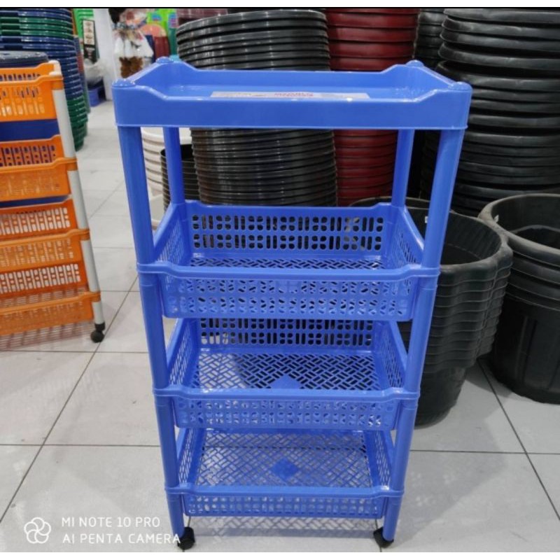 Jual Rak Salon Susun 4 Roda Shinpo Megalo Kualitas Olymplast / Tempat ...