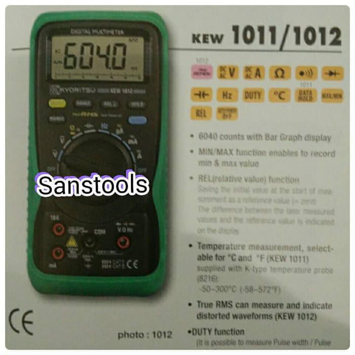 Jual digital multimeter multitester digital KYORITSU 1011 ORIGINAL ...