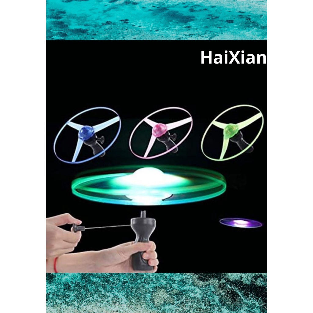 Jual Ufo Mainan Piring Terbang Tarik Pull String Flying Saucer LED ...