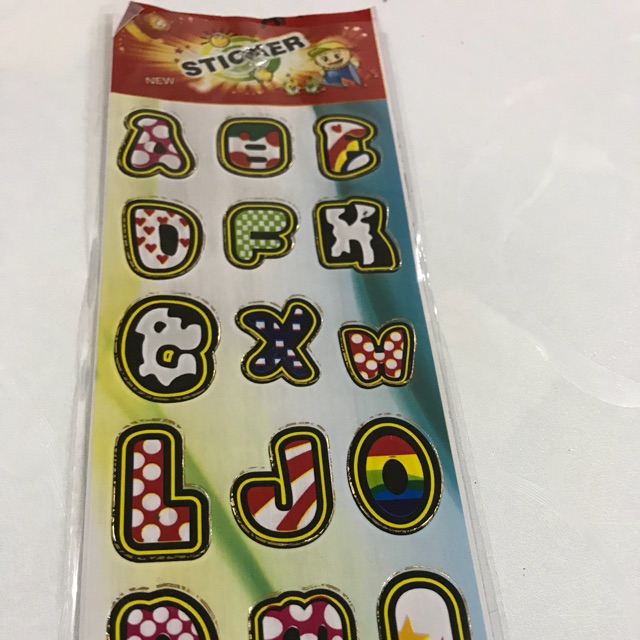Jual Sticker tempel abc | Shopee Indonesia