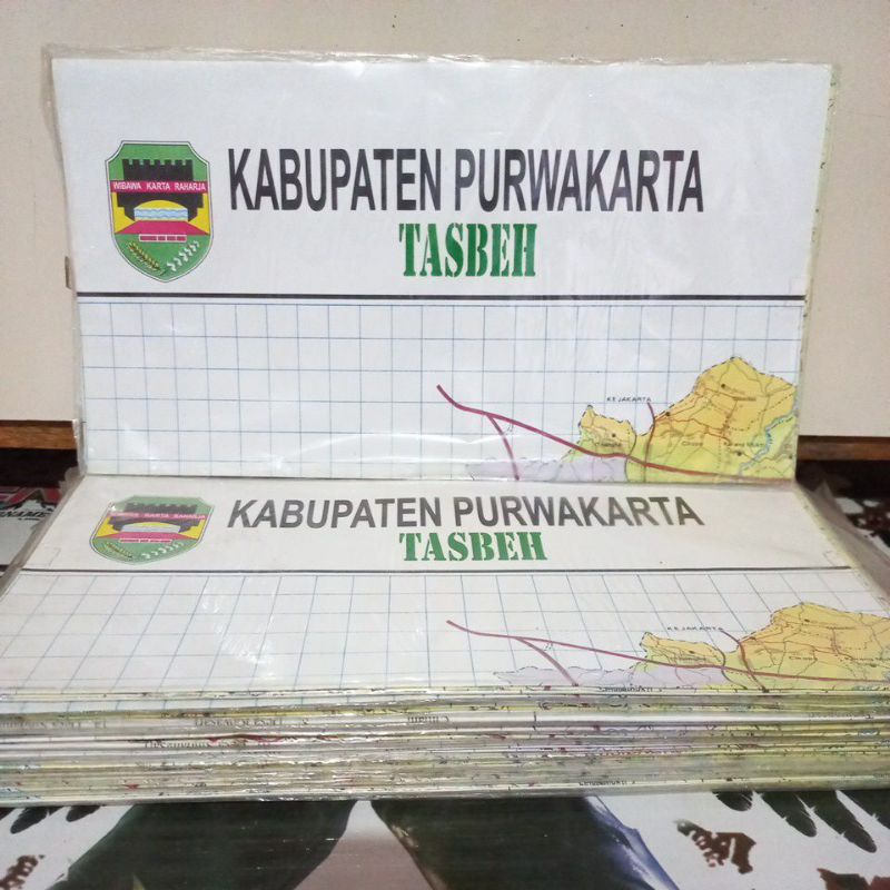 Jual Peta Lipat - PETA KABUPATEN PURWAKARTA " TASBEH " | Shopee Indonesia