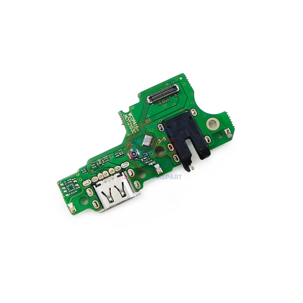 Jual FLEXIBLE OPPO A15 2020 / A15S CONECTOR CAS + HANDSFREE + MIC ...