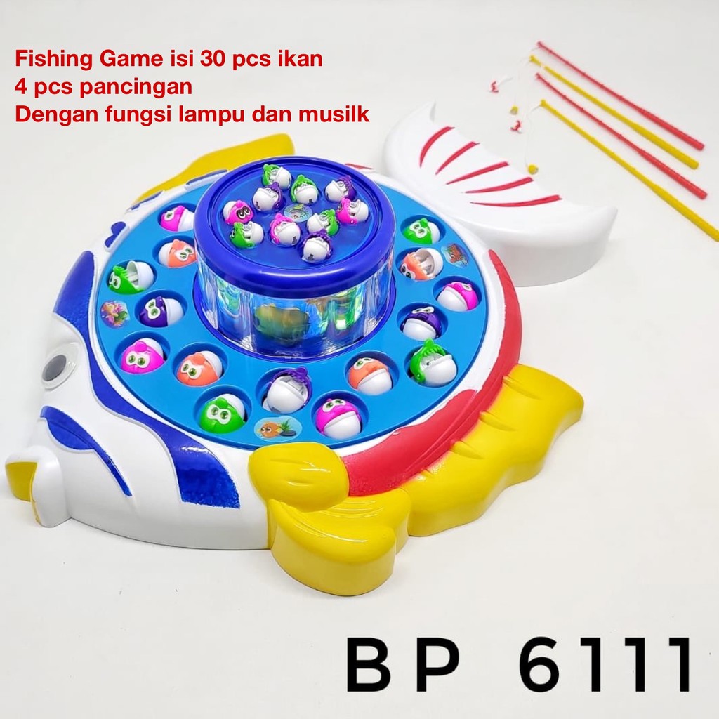 Jual Mainan Pancing Ikan Putar 2 Kolam Pancingan Ikan Mainan Double ...